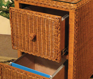 Wicker File Cabinets